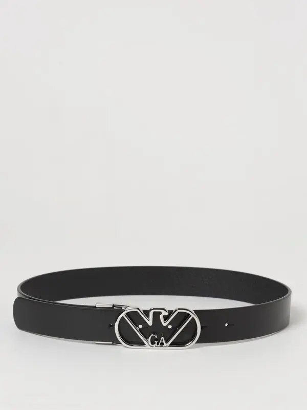 Emporio Armani Logo Belt - Black