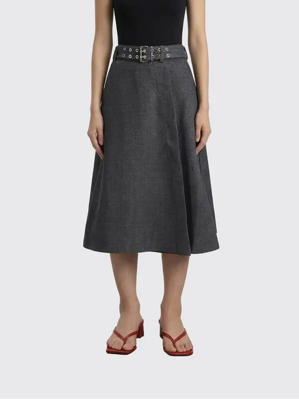 GANNI Recycled Wool Blend Skirt