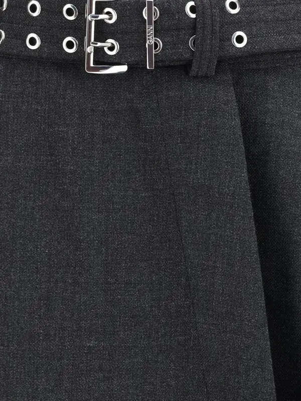GANNI Recycled Wool Blend Skirt