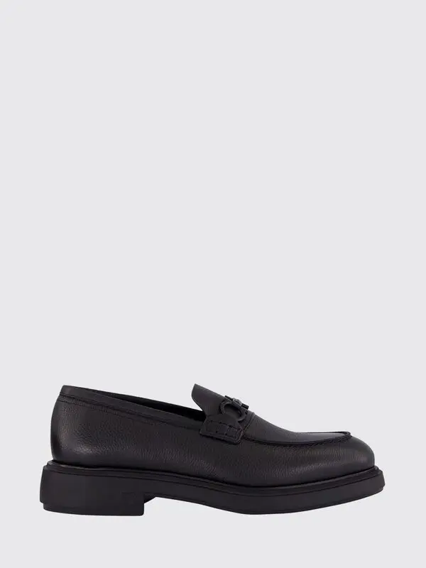 FERRAGAMO Grained Leather Loafers