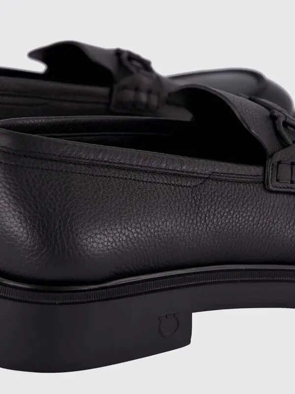 FERRAGAMO Grained Leather Loafers