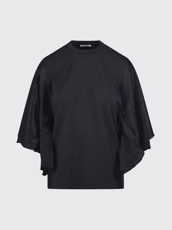 HAIKURE Long-sleeved Cotton T-shirt With Crew Neck