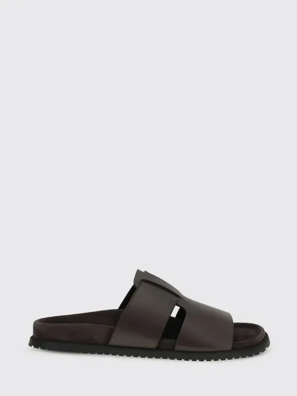 Dolce & Gabbana Leather Sandals - Ebony