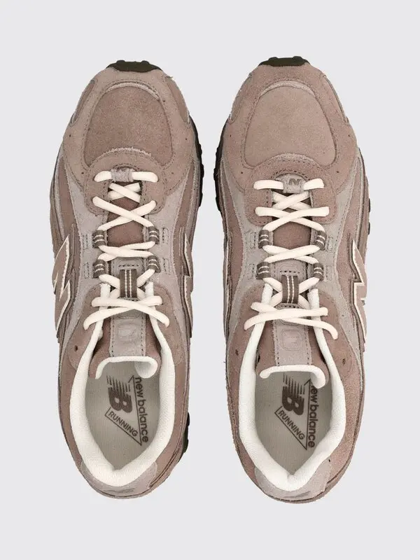 NEW BALANCE Suede And Mesh Sneakers With Side Logo