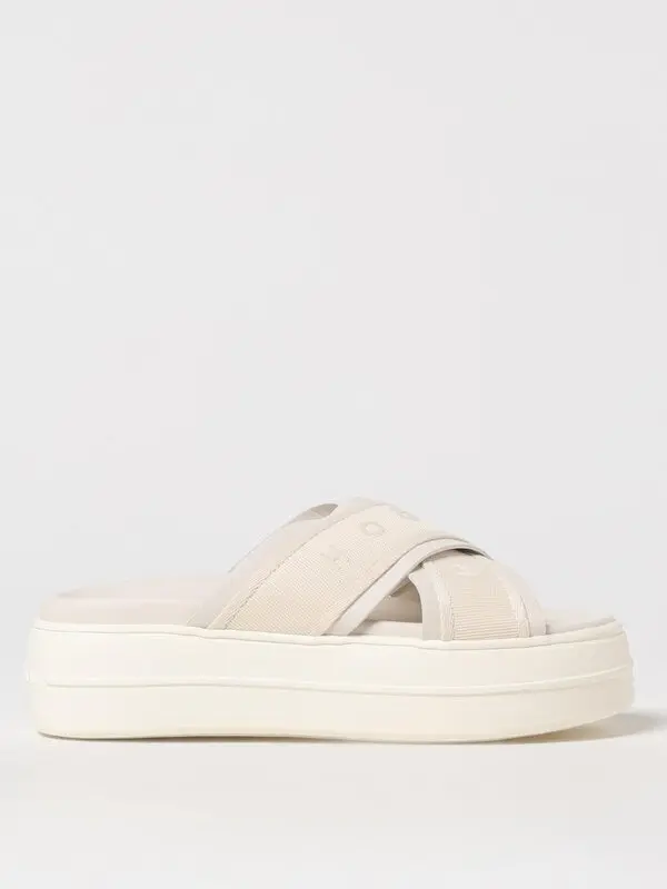Hogan Platform Sandals - White