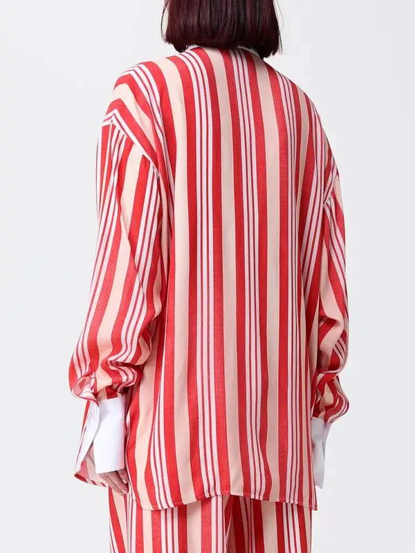 Ermanno Scervino Striped Viscose Relaxed Shirt