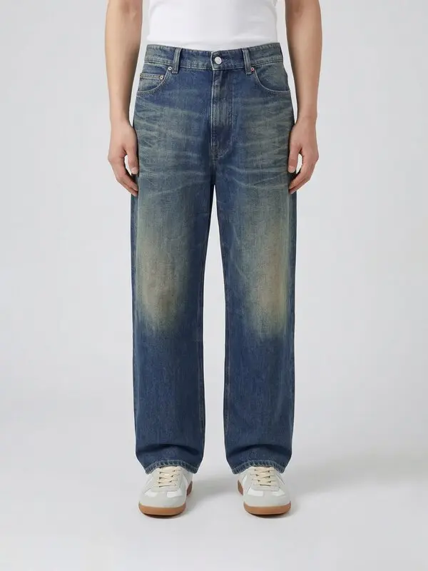 MAISON MARGIELA Distressed Wide Leg Jeans