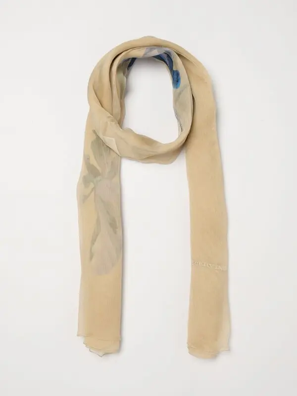 Ermanno Scervino Floral Print Silk Scarf