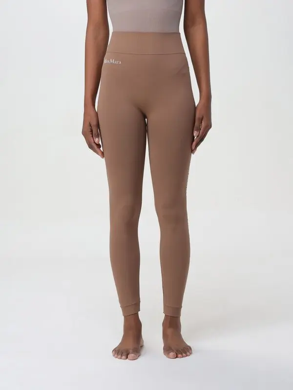 Max Mara Leggings With Logo Detail