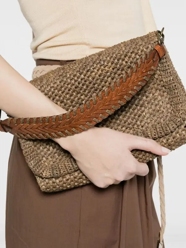 IBELIV Opera Raffia Bag - Brown