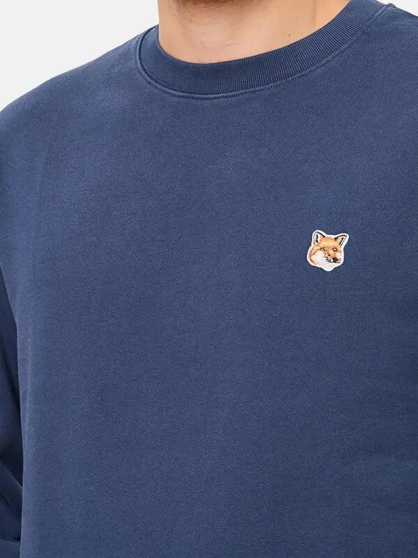 Maison Kitsuné Crewneck Sweatshirt With Fox Embroidery