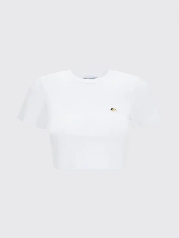 Fiorucci Cotton Crewneck Cropped T-shirt - White