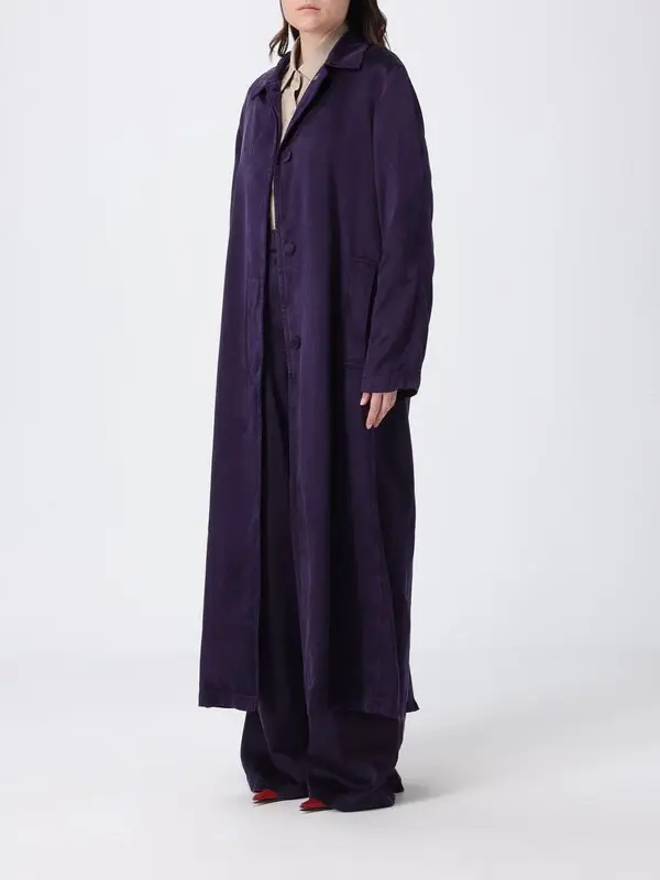 Dries Van Noten Long Cotton Blend Trench Coat
