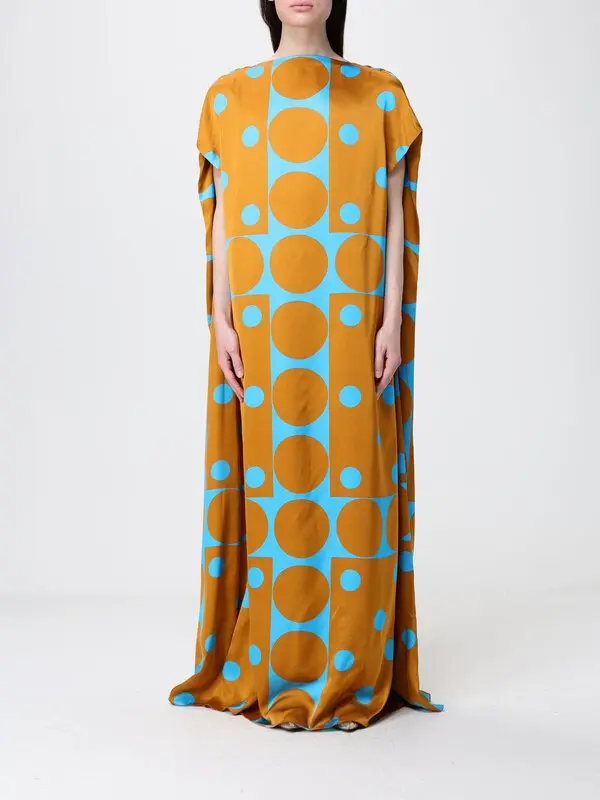 Dries Van Noten Printed Viscose Caftan Dress