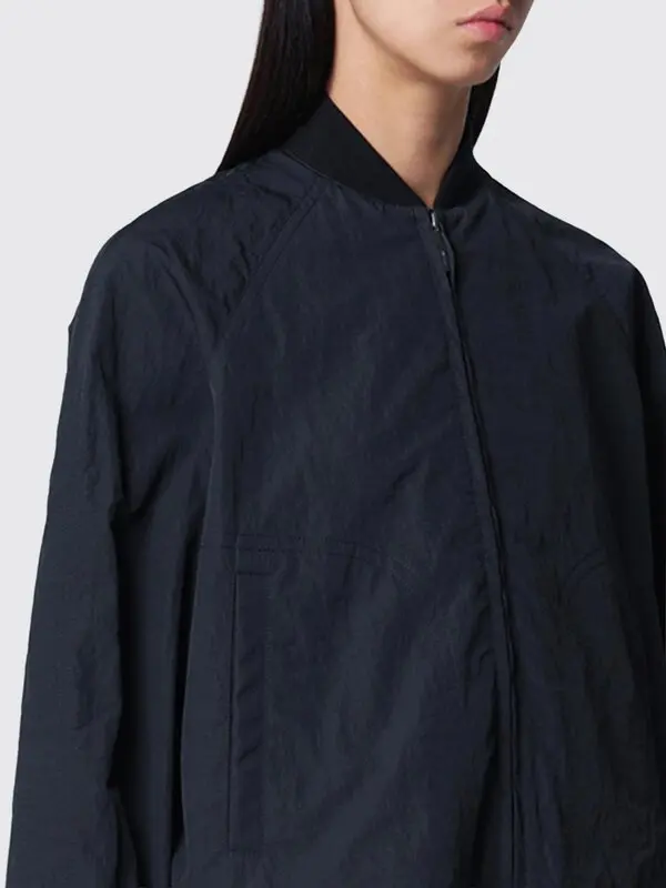 Herno Short Windproof Nylon Bomber Jacket With A Removable Hood