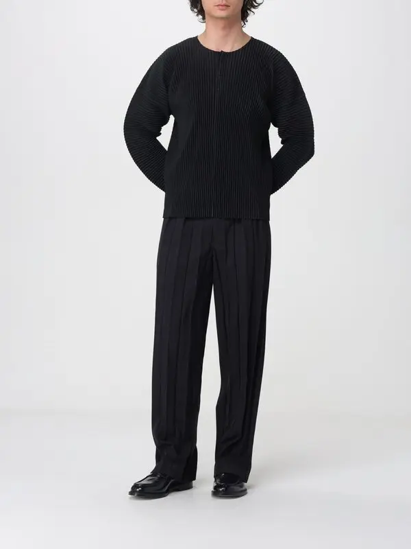 Issey Miyake Homme Plissé Tailored Crepe Pleated Trousers