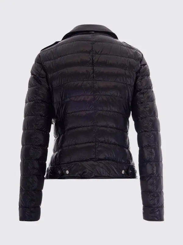 Herno Short Ultra-light Nylon Biker Down Jacket With Asymmetrical Zip