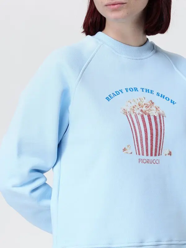 Fiorucci Printed Cotton Crew Neck Sweatshirt