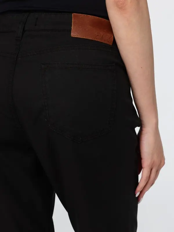 FAY Mid-rise Flared Jeans In Stretch Cotton Denim