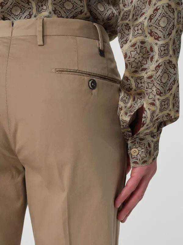 PT TORINO Stretch Cotton Chino Trousers - Beige