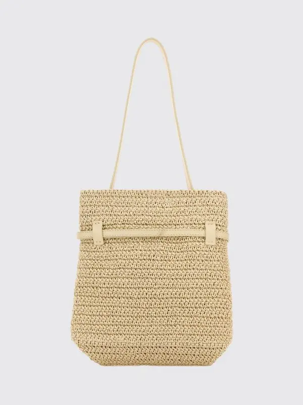 Manu Atelier Woven Raffia Shoulder Bag