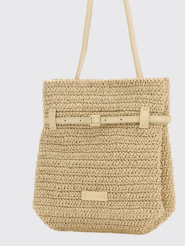 Manu Atelier Woven Raffia Shoulder Bag
