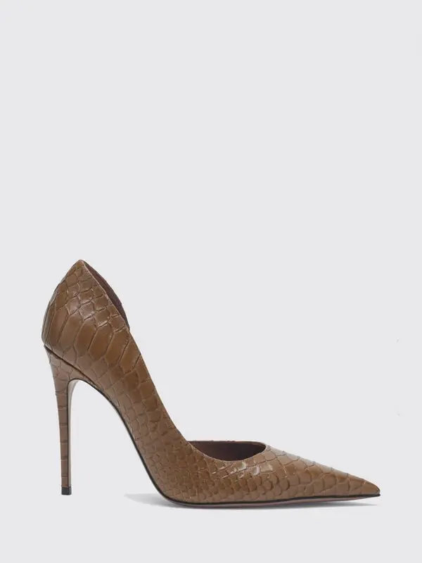 Paris Texas Python Print Leather Vera Pumps - Coffee