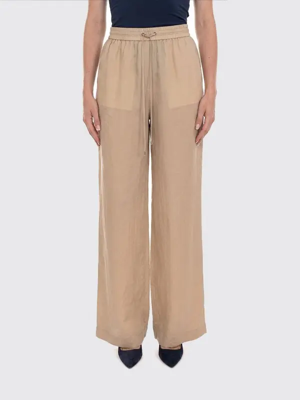 BOSS Lyocell Wide Leg Trousers
