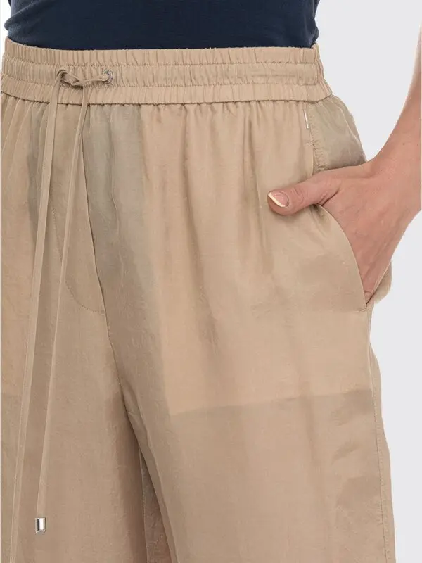 BOSS Lyocell Wide Leg Trousers