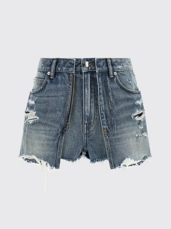 Alexander Wang Cotton Denim Mini Skirt
