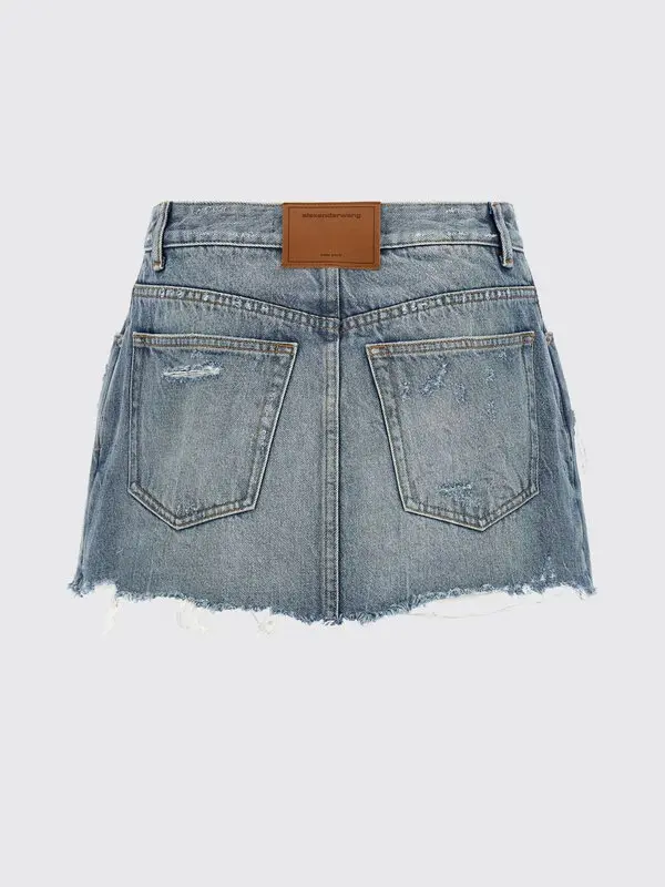 Alexander Wang Cotton Denim Mini Skirt