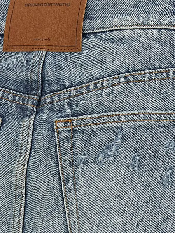 Alexander Wang Cotton Denim Mini Skirt