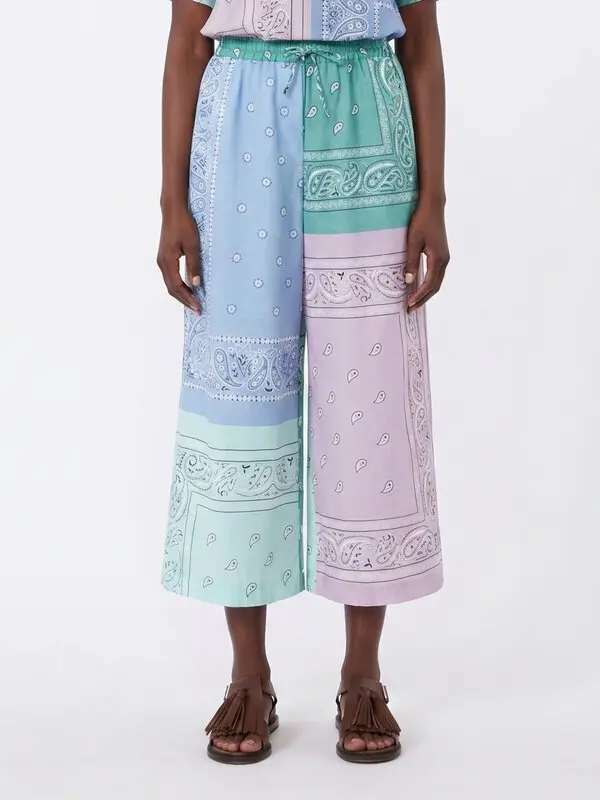 RÓHE Paisley Print Wide-leg Trousers