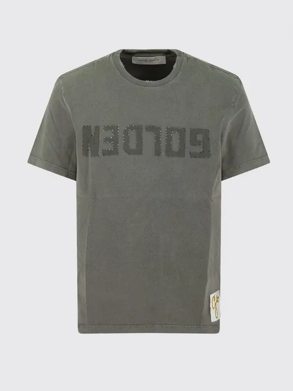 GOLDEN GOOSE Tone-on-tone Logo Crew-neck Cotton T-shirt