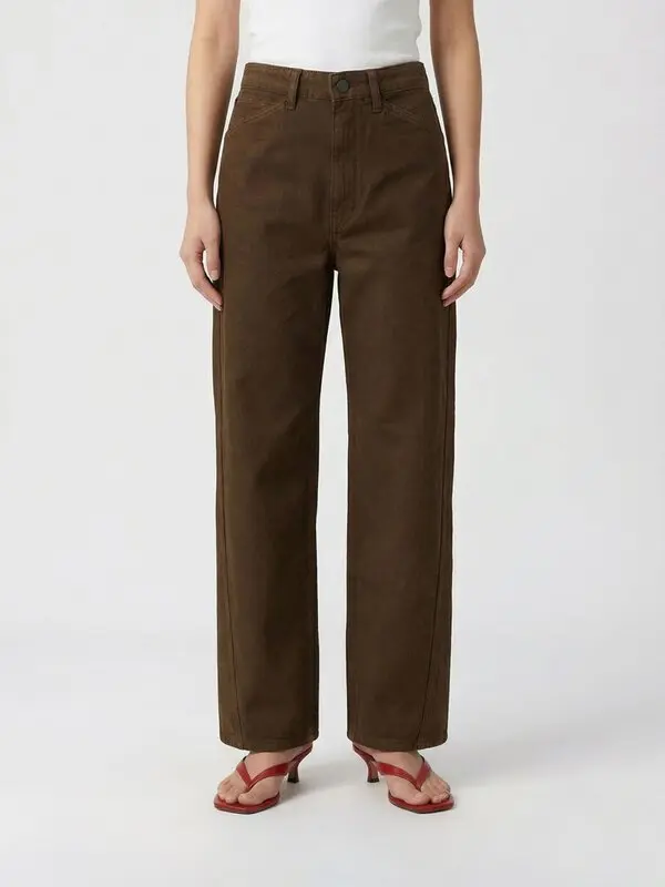 LEMAIRE Wide Leg Trousers In Cotton