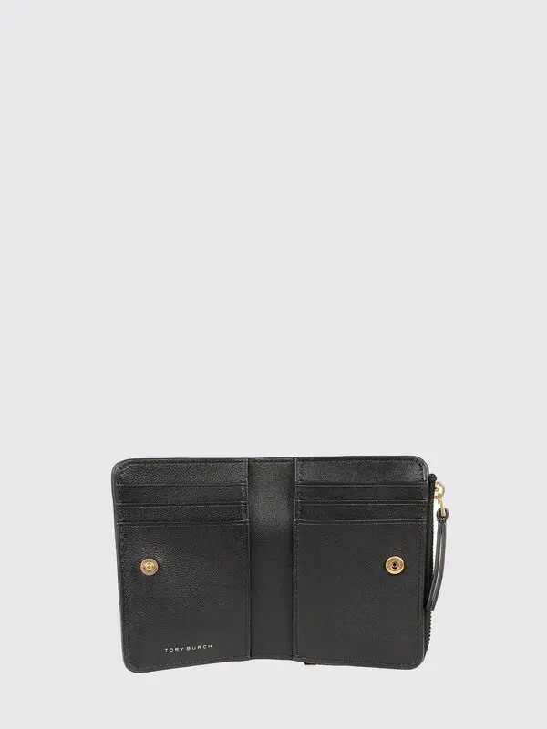 Tory Burch Kira Quilted Nappa Wallet With Double T Metal Logo