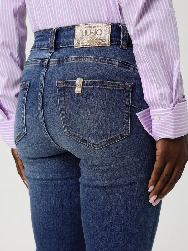 Liu Jo Cotton Denim Flared Jeans