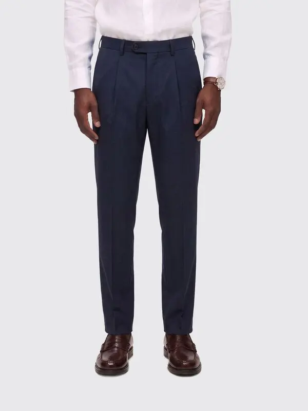 Brioni Stretch Wool Tailored Trousers