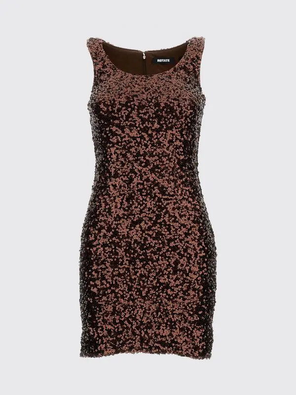 ROTATE BY BIRGER CHRISTENSEN Sequin Embellished Zip Up Mini Dress