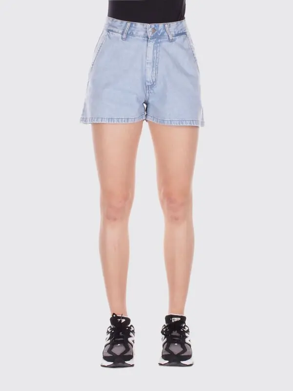 Carhartt Work In Progress Cotton Denim Shorts - Blue