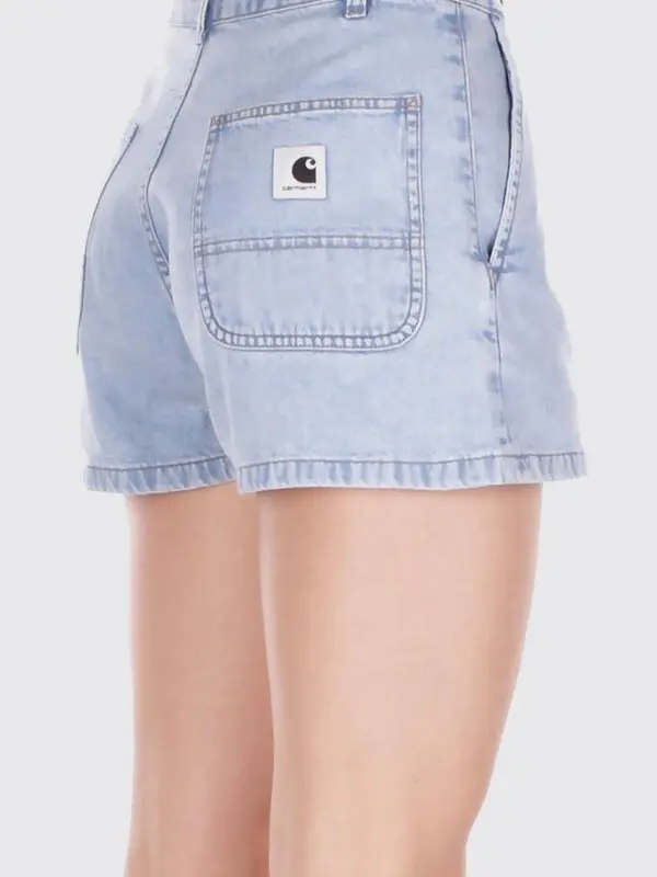 Carhartt Work In Progress Cotton Denim Shorts - Blue