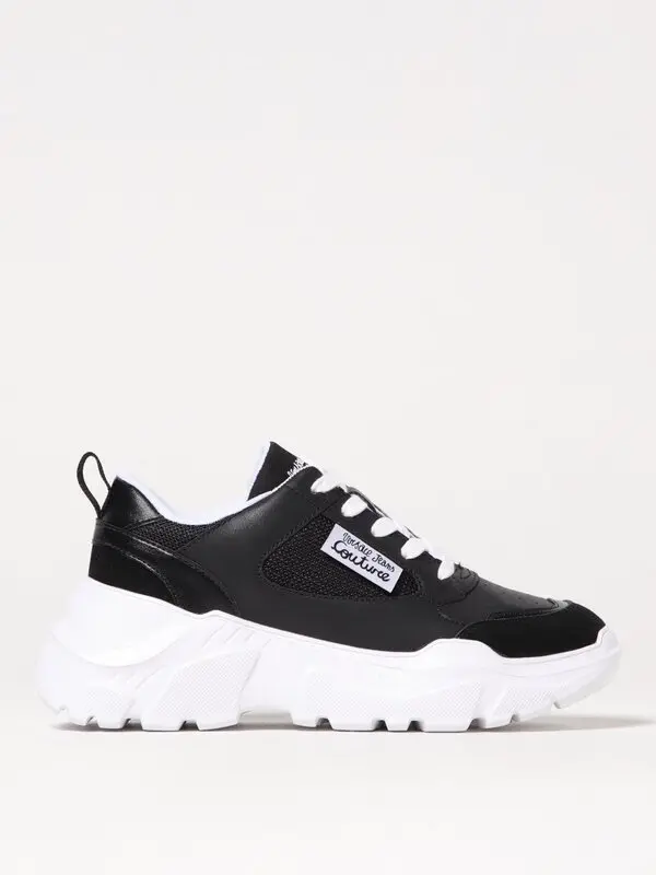 Versace Paneled Sneakers - Black