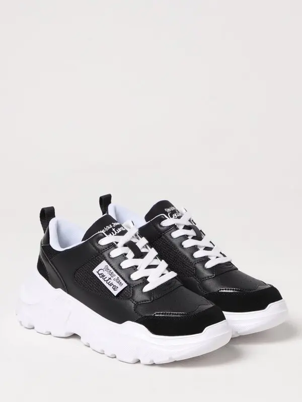 Versace Paneled Sneakers - Black