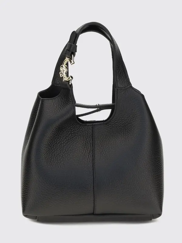 COCCINELLE C-easy Mini Tumbled Leather Handbag With Removable Pouch - Black