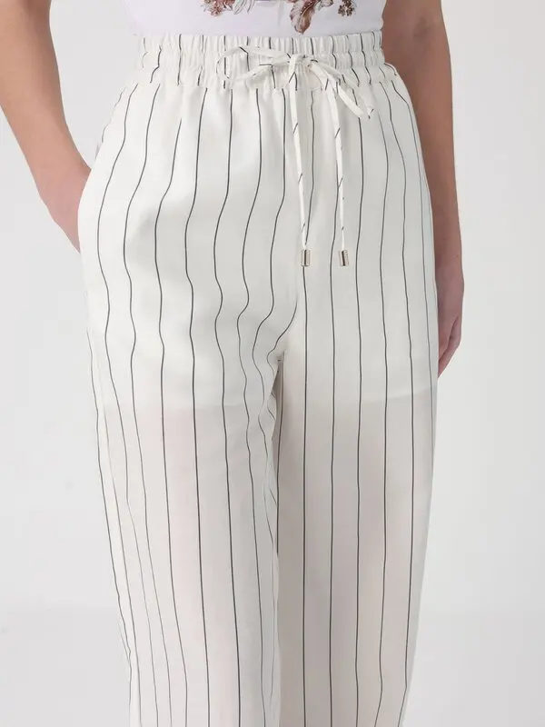Liu Jo Wide Leg Trousers - White