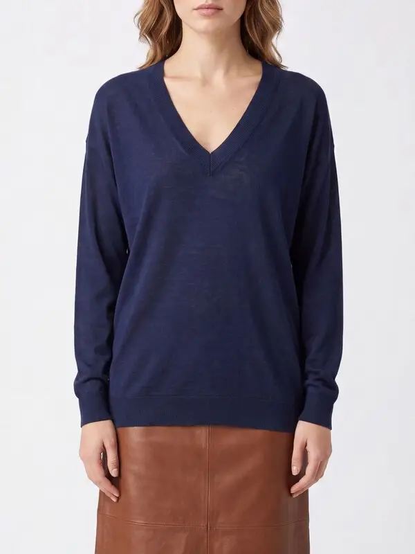 PAROSH P.a.r.o.s.h. V-neck Sweater In Wool, Silk, And Cashmere Blend