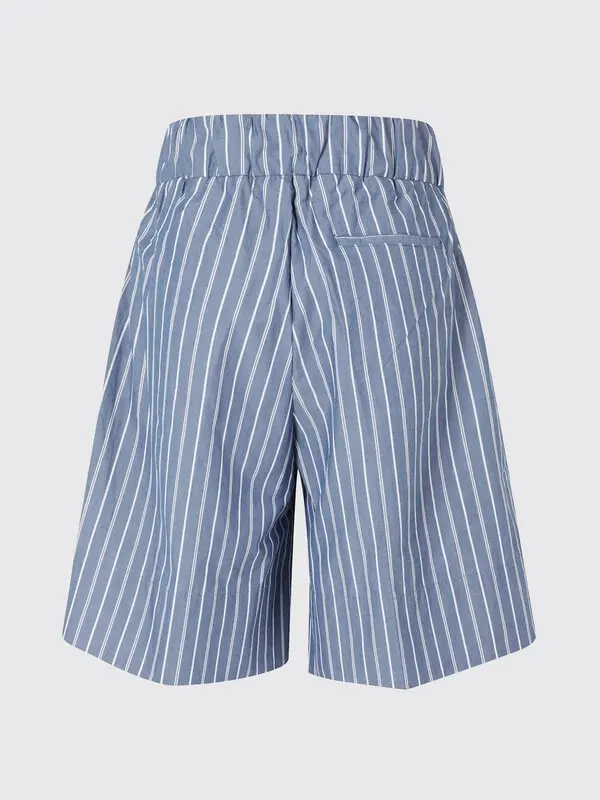 MYTHS Striped Linen Shorts
