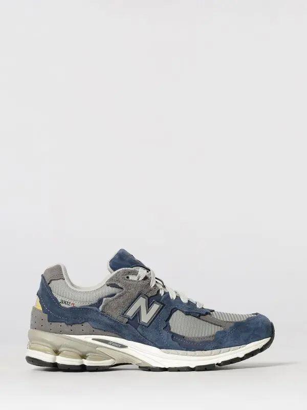 NEW BALANCE 2002r Suede And Mesh Sneakers - Blue
