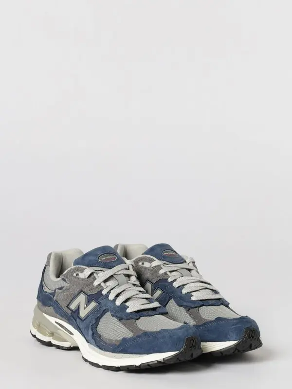 NEW BALANCE 2002r Suede And Mesh Sneakers - Blue