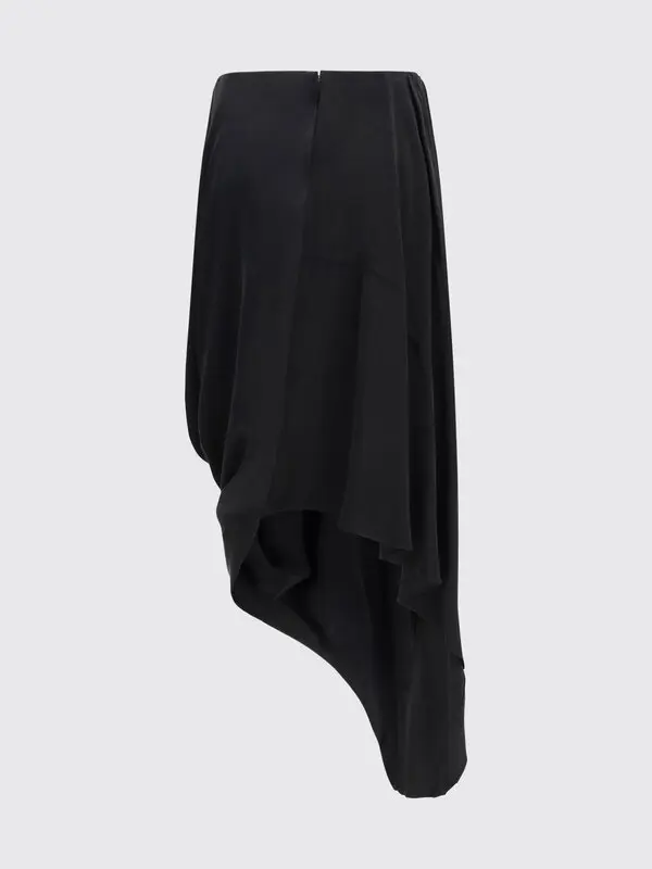 MAISON MARGIELA Cupro Asymmetric Midi Skirt